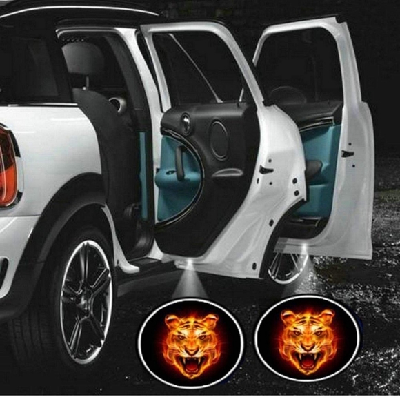 Other | 2 Universal Wireless Tiger Car Door Projector Logo Lights No ...